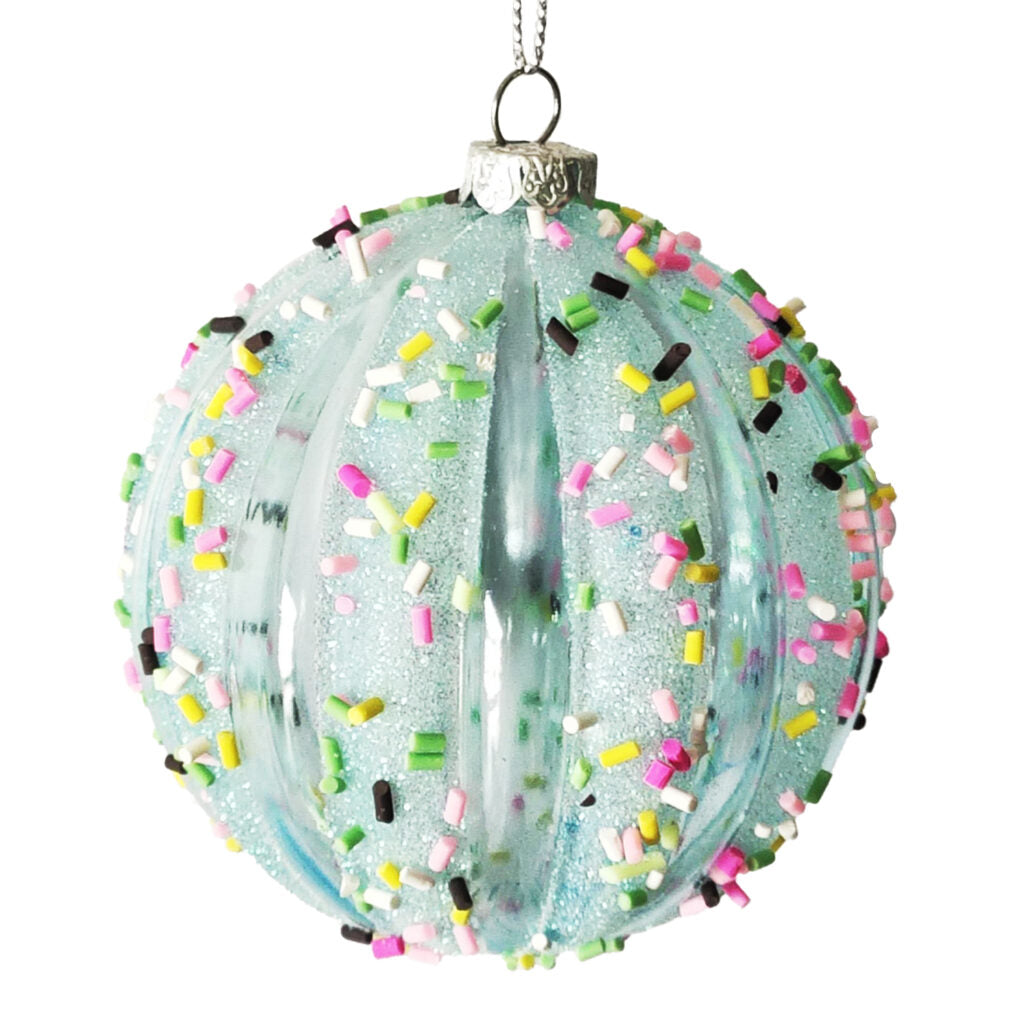 BALL 80MM MELON W/ MULTI CANDY SPRINKLE – CHRISTMAS 1497
